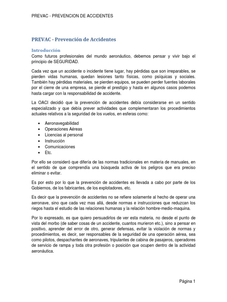 Manual de Prevac ALas | PDF | Aeronave | Aeropuerto