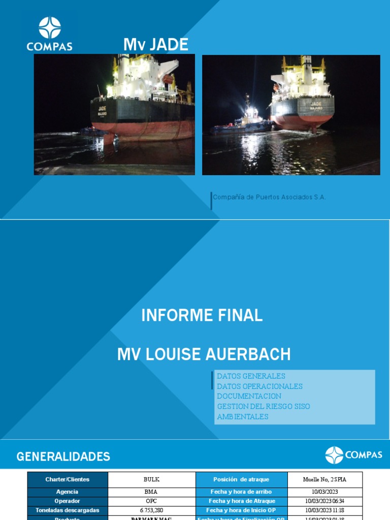 INFORME FINAL MV JADE | PDF