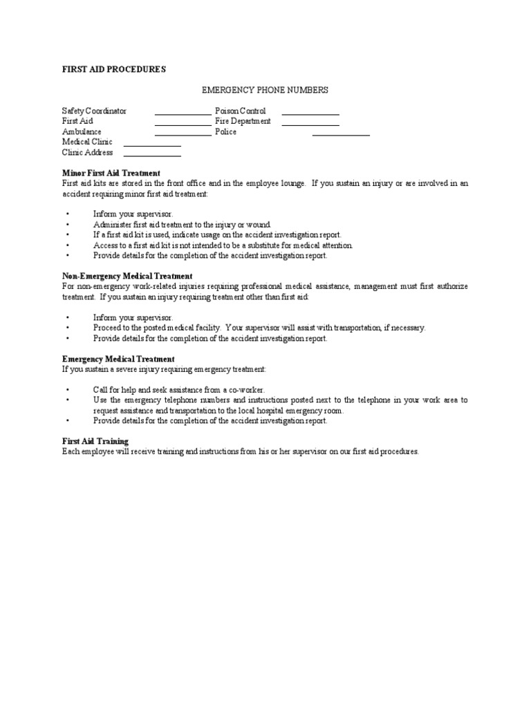 Handouts First Aid in Masonry | PDF | First Aid | Injury