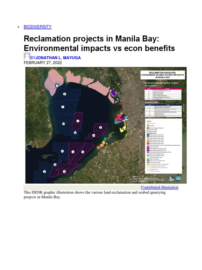Manila Bay Reclamation: Impacts vs Benefits | PDF | Metro Manila ...