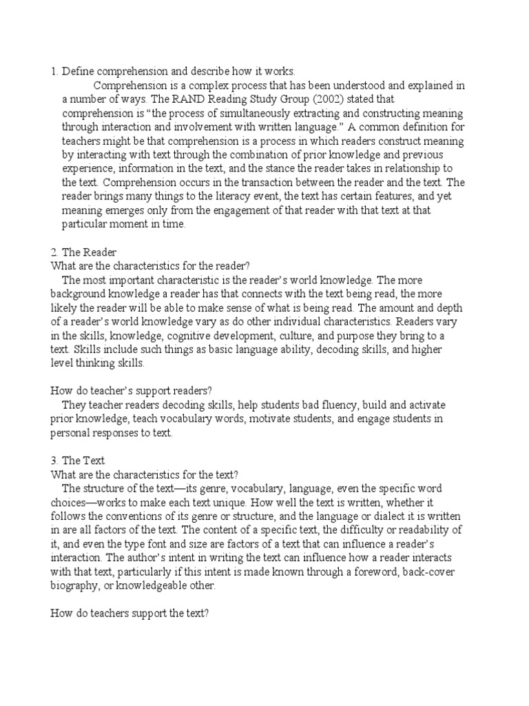 LT5 Pardo Questions | PDF | Reading Comprehension | Behavioural Sciences