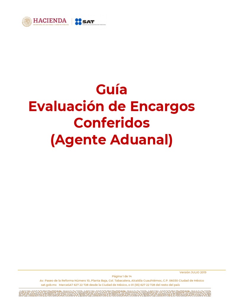 Encargos Conferidos Guia Evaluacion | PDF