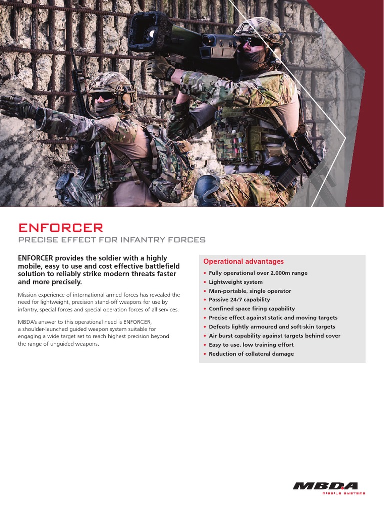 2021 ENFORCER Datasheet | PDF | Projectile Weapons | Military Technology