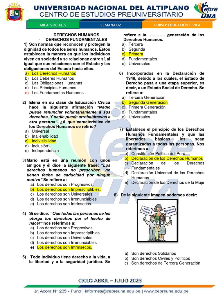 Cuadernillo 2 | PDF | Derechos | Derechos humanos