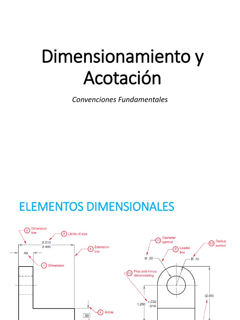 Tema1.2 - Dimensionamiento y Acotación | Descargar gratis PDF ...