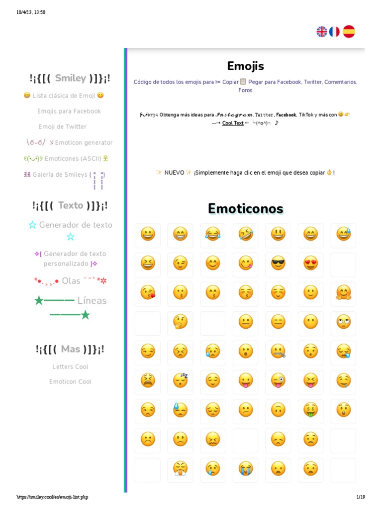 Lista de Todos Los Emojis | PDF | Ciencias de la Computación | Multimedia