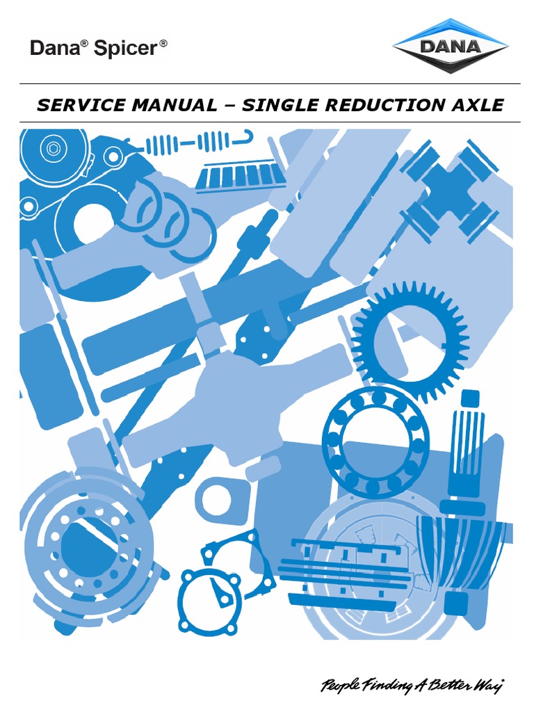 Service Manual - Single Reduction Axle | PDF