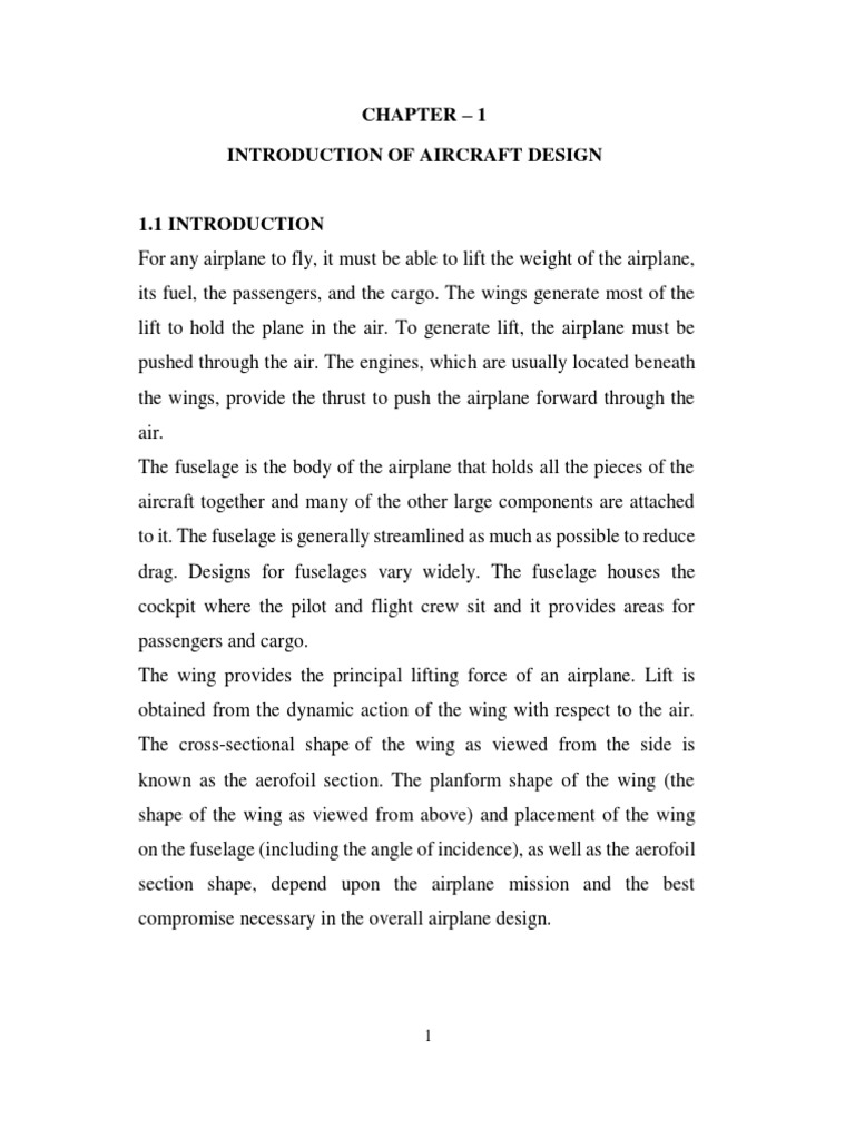 An Analysis of the Key Factors Involved in Aircraft Design | PDF ...