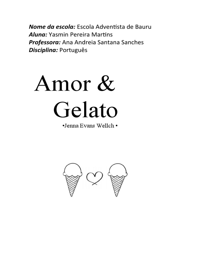 Amor e Gelato | PDF