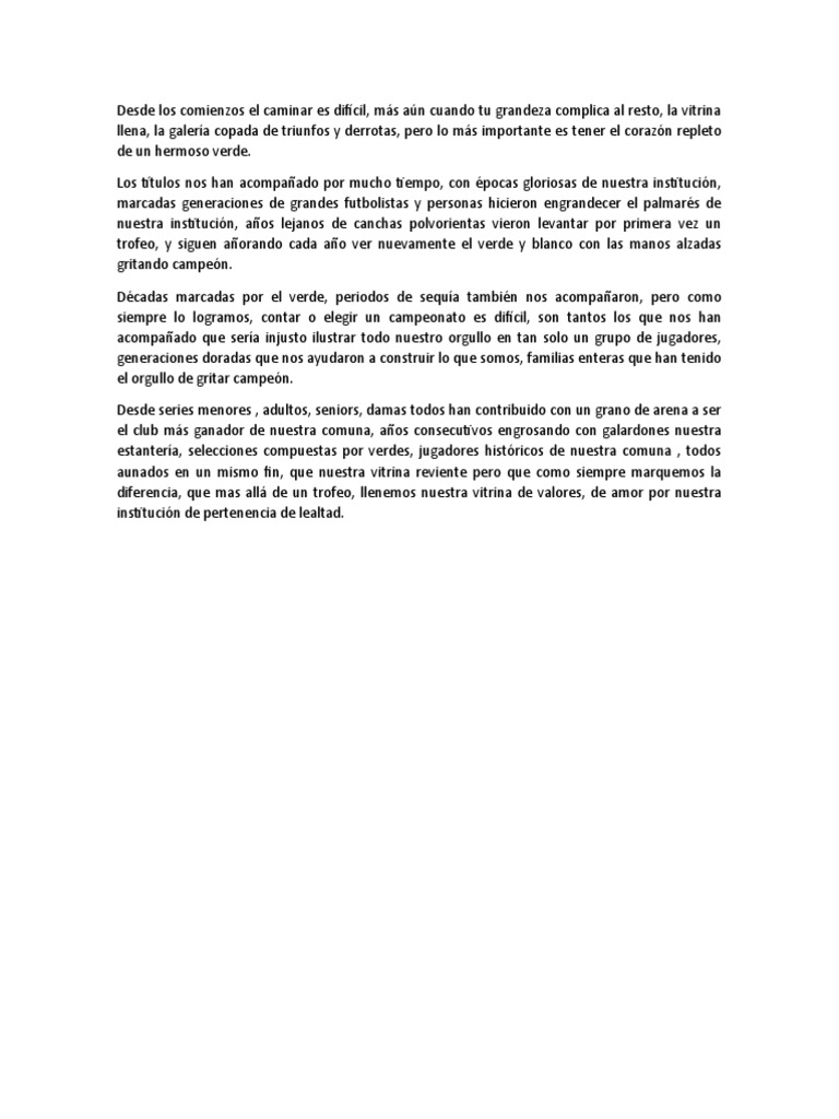 Reseña Trofeos | PDF