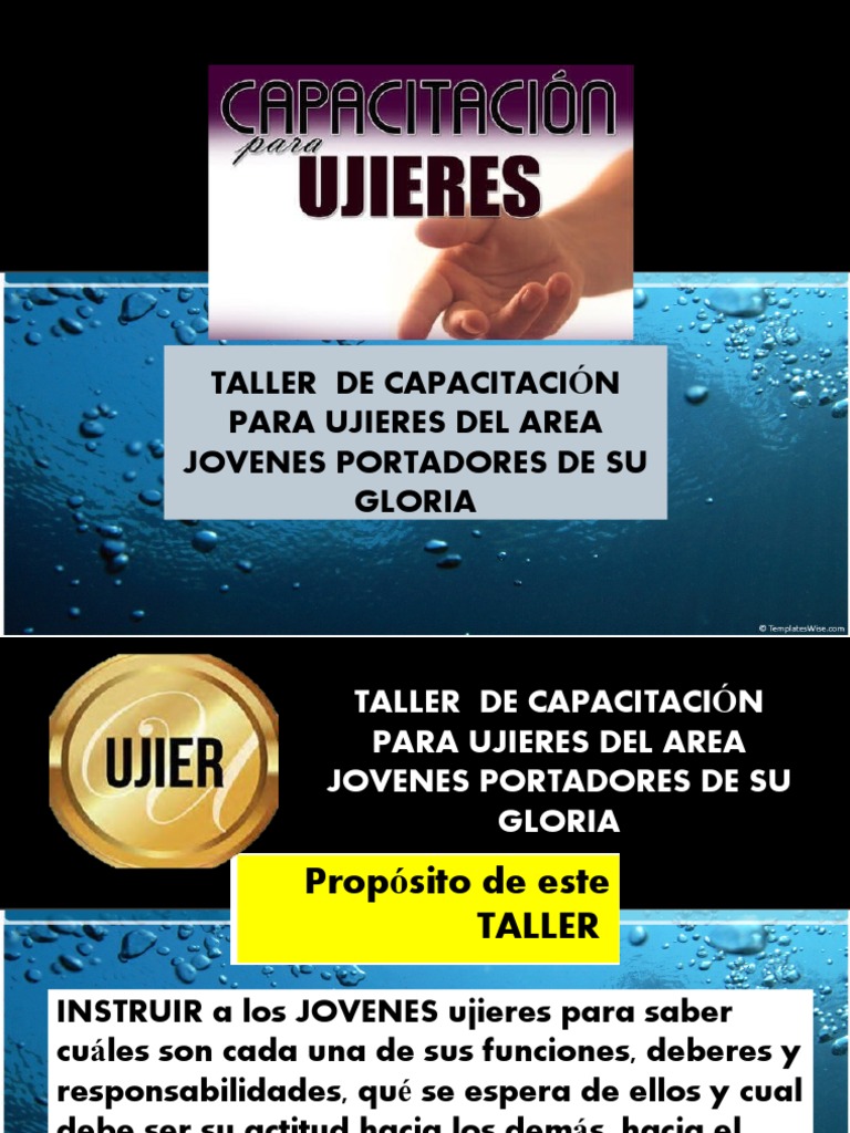 Para El Taller Del Area de Ujieres | PDF | Oración | Iglesia (edificio)