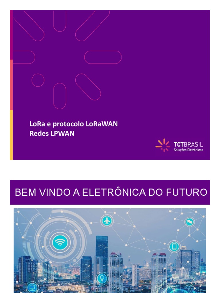 LoRa e Protocolo LoRaWAN Redes LPWAN | PDF | Internet das Coisas | Rede de computadores