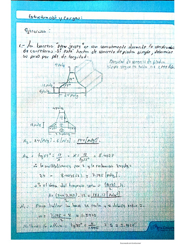 Ejercicio 1 de Estructuras y Cargas | PDF