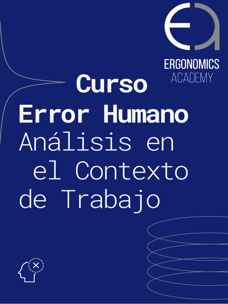 Brochure Error Humano | PDF | Factores humanos y ergonomía | Ingeniería