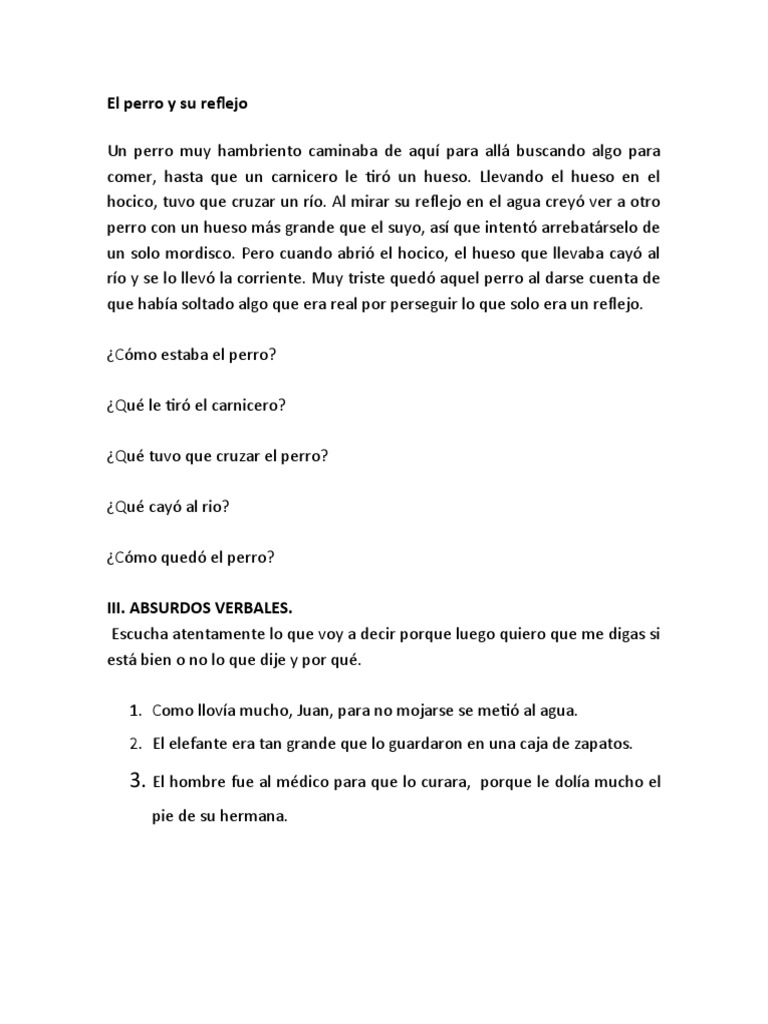 El Perro y Su Reflejo | PDF