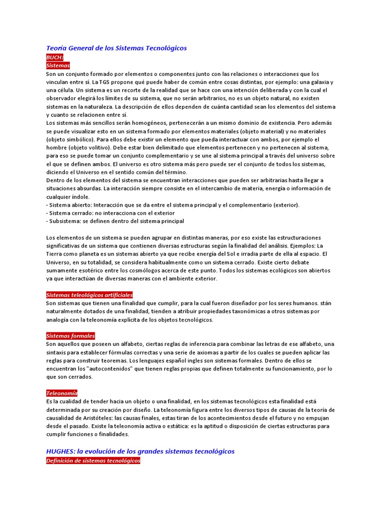 Teoria General de Los Sistemas Tecnologi | PDF | Innovación | Conocimiento