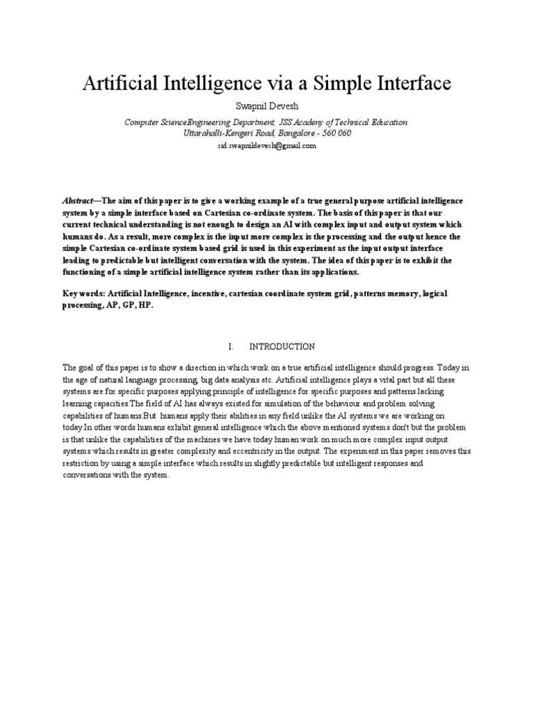 Simple AI - Swapnil Devesh | PDF | Artificial Intelligence | Intelligence (AI) & Semantics