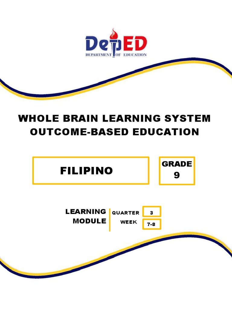 Filipino: Whole Brain Learning System Outcome-Based Education | PDF