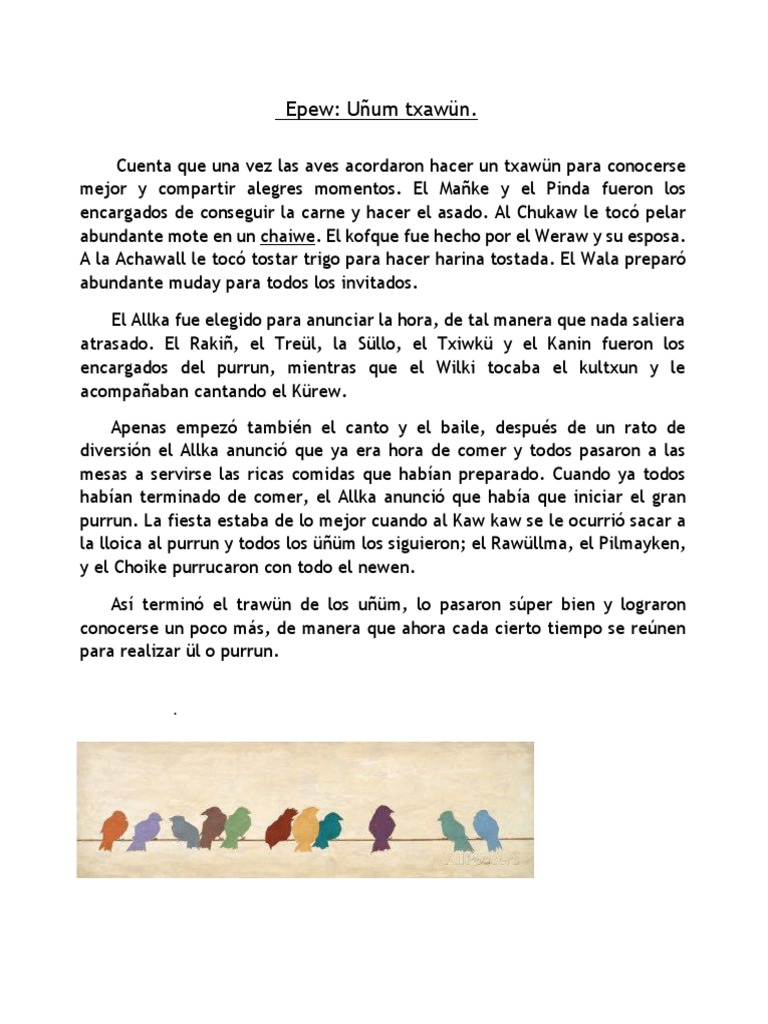 Epew Txawun Uñum | PDF