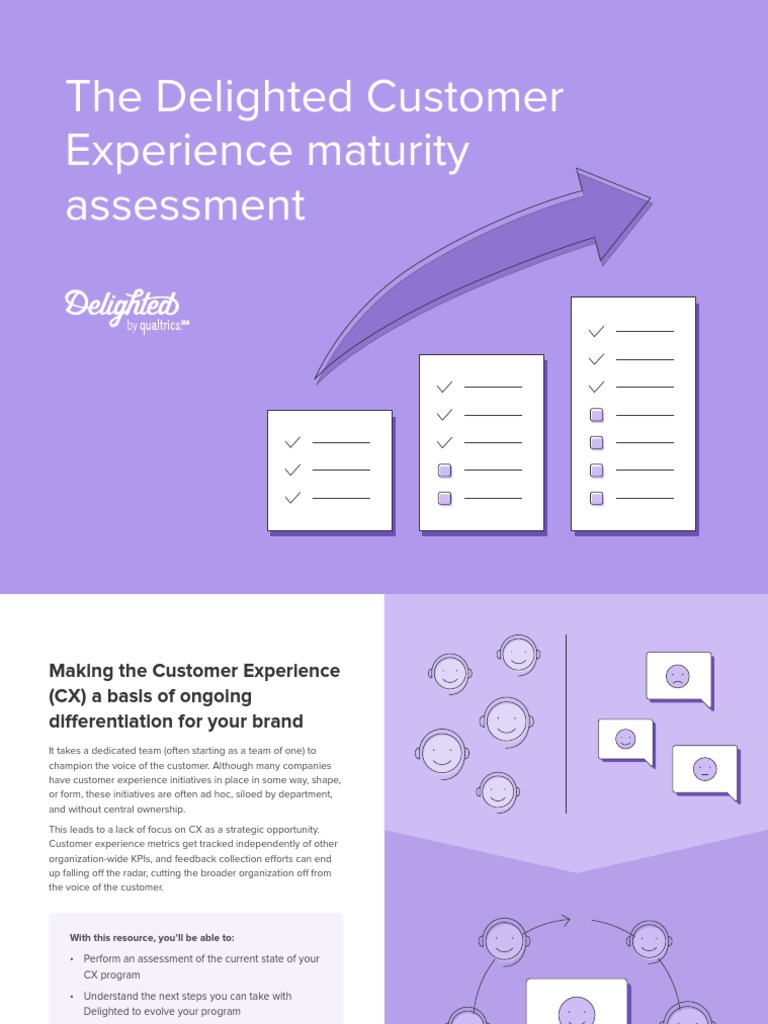 Delighted CX Maturity Assessment Ebook | Download Free PDF | Customer Satisfaction | Customer ...