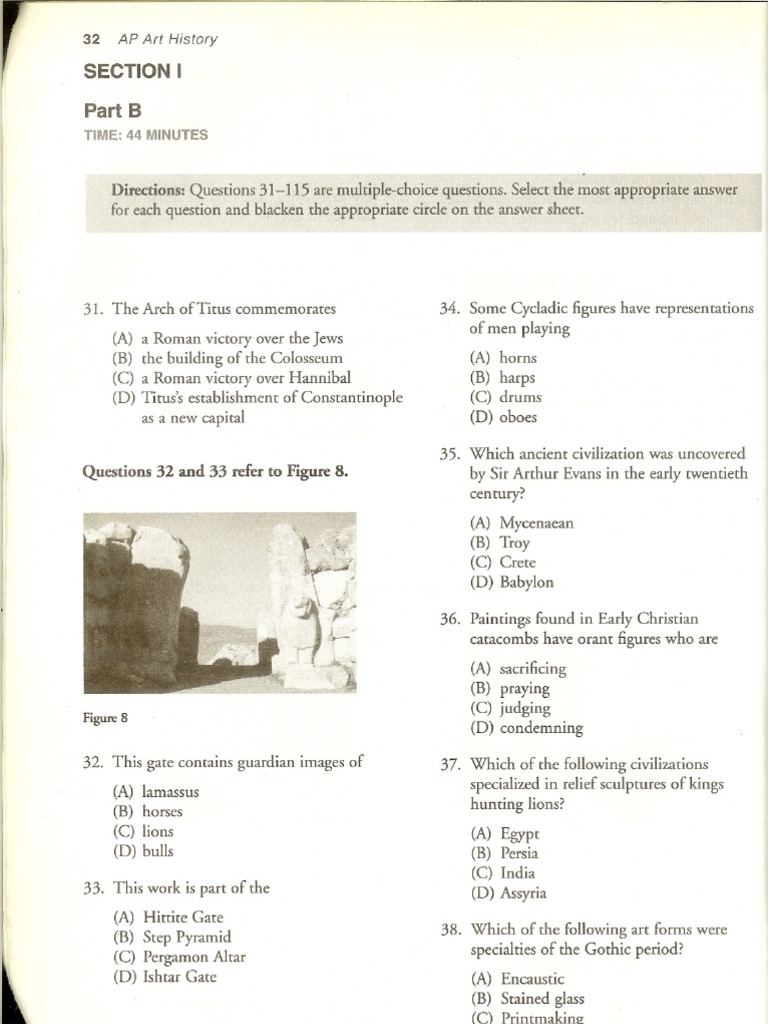Diagnostic Test APAH Section 1 Part B | PDF | Sculpture | Gothic ...