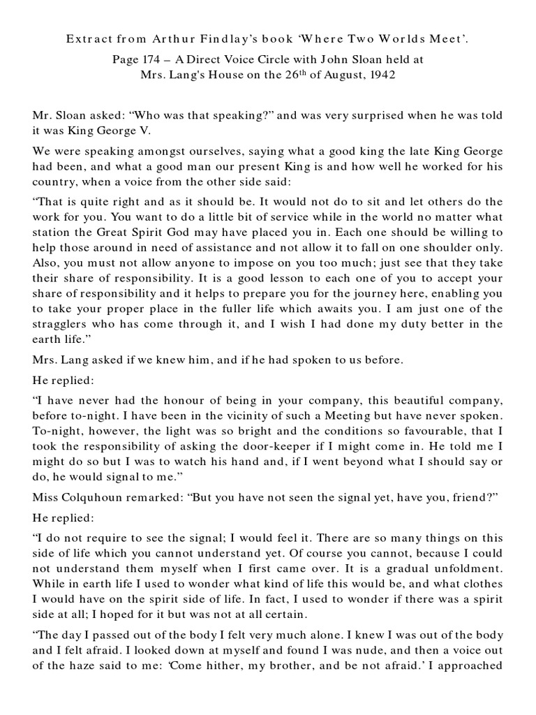 Two Worlds Meet | PDF