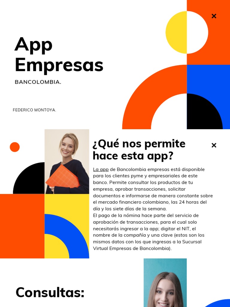 App Empresas: Bancolombia | PDF