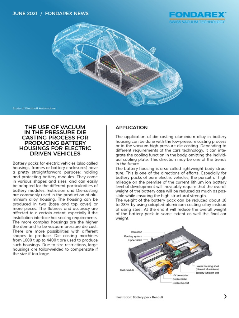 Vacuum Die Casting of Aluminum Battery Housings for Electric Vehicles ...