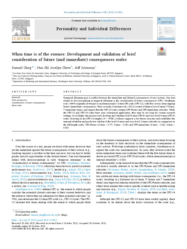 CFC Abreviada | PDF | Factor Analysis | Validity (Statistics)