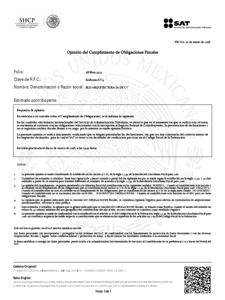 Opinion de BLD | PDF | Contribuyente | Privacidad de la información