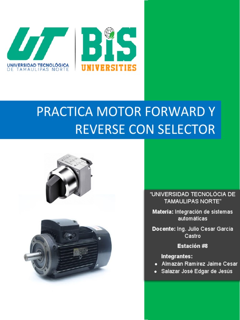 Practica Motor Forward y Reverse Selector | PDF | Equipo | Herramientas