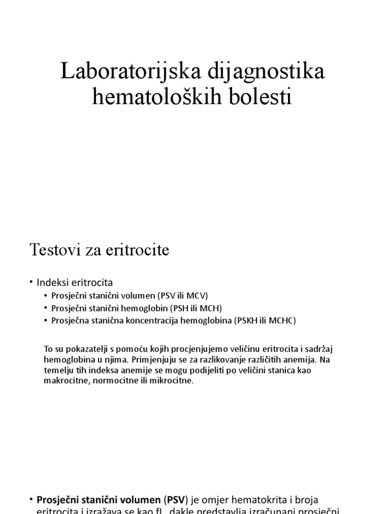 Laboratorijska Dijagnostika | PDF