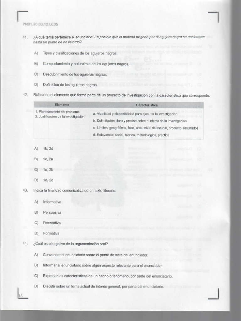 Ejemplos Planea | PDF