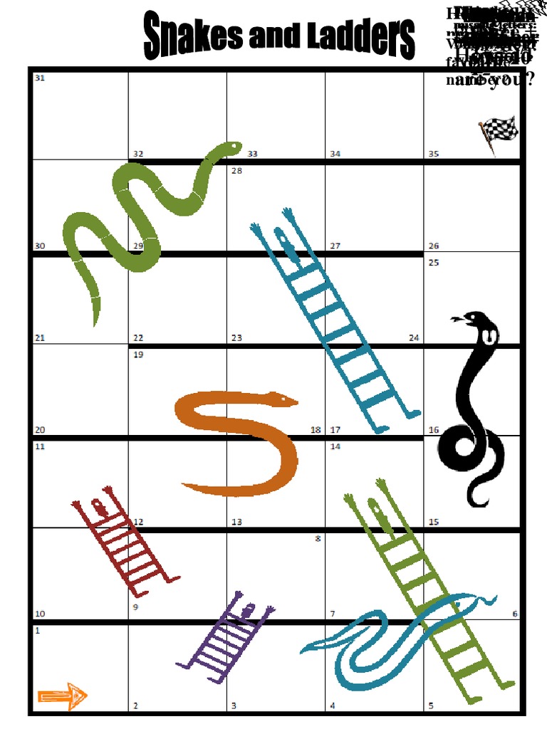 1 20 Snakes and Ladders | PDF
