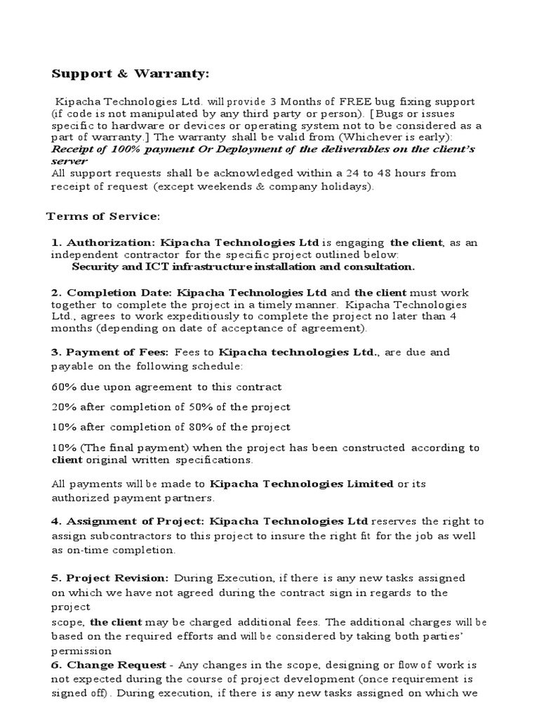 Contract Sample | PDF | Copyright | Common Law