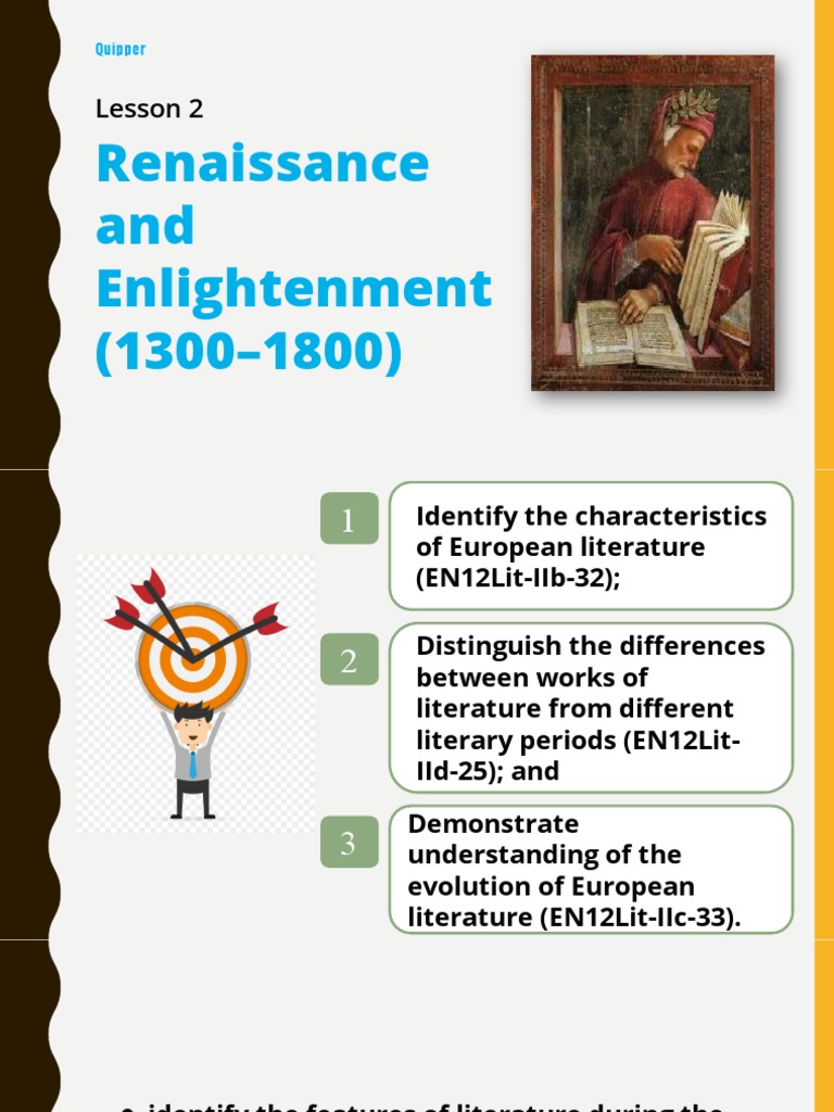 Renaissance and Enlightenment (1300-1800) : Lesson 2 | PDF