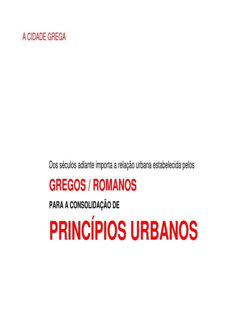 A Cidade Grega | PDF | Grécia Antiga | Atenas