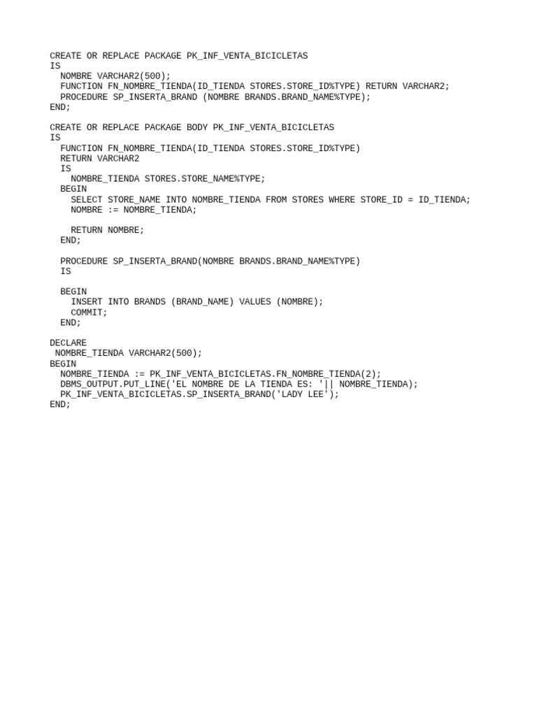 Scripts II Unidad Paquetes | PDF