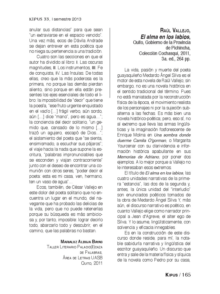 Poema "El Alma en Los Labios " | PDF