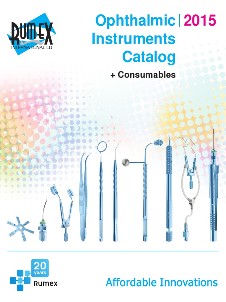 Ophthalmic Instruments Catalog: + Consumables | PDF | Ophthalmology ...