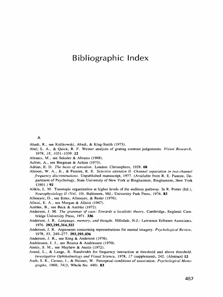 8 Kubovy - Pomerantz - Refs Bibliografic Index | PDF | Perception ...