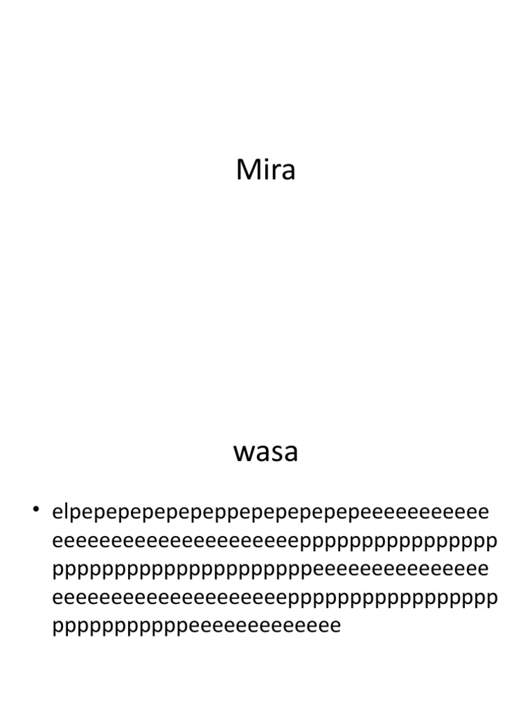 Mira Wasa: A Unique Exploration | PDF | Home & Garden | Wellness