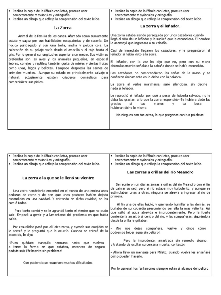 Copia Semana Fábulas 1 Pdf