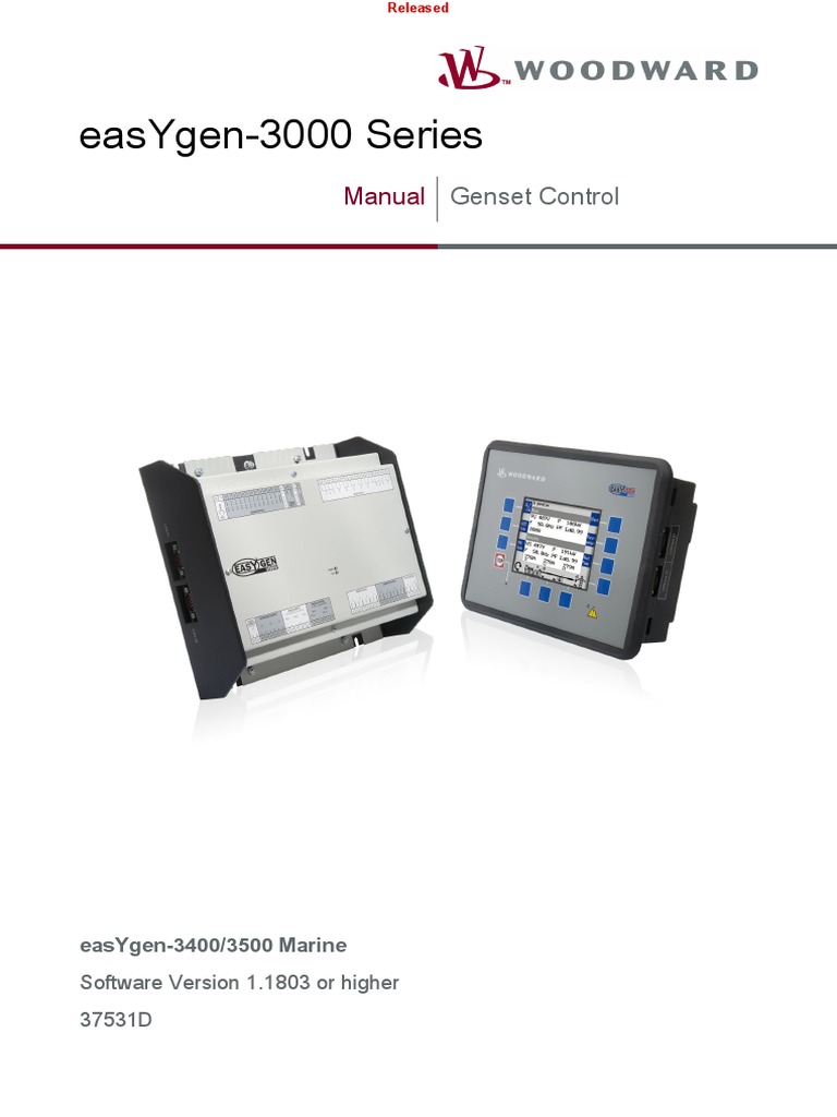 Woodward Easygen-3000 Series Manual | PDF | Mains Electricity | Electric Generator