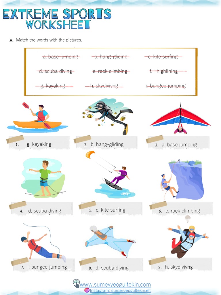 NSDR - L1 - 4th Grade Sec - 2021 - Extreme-Sports | PDF