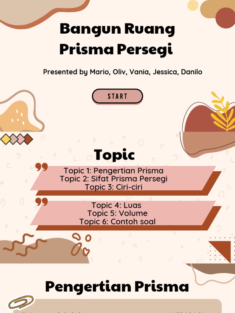 Prisma Persegi (Matematika) | PDF