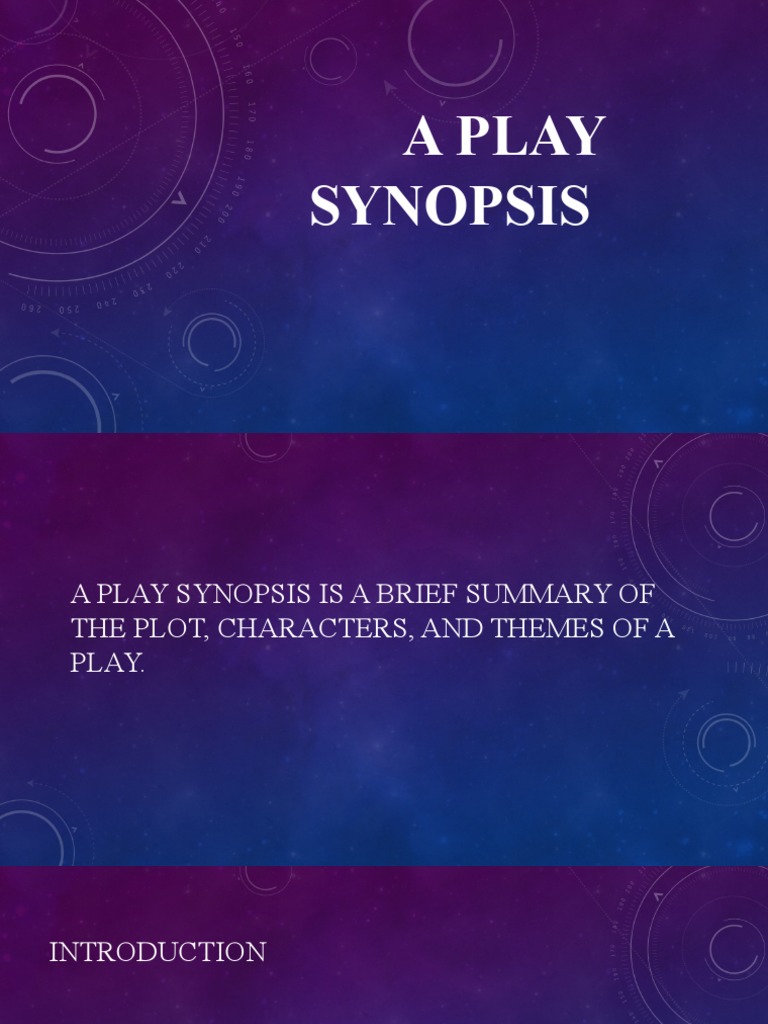 A Play Synopsis | PDF | General Fiction