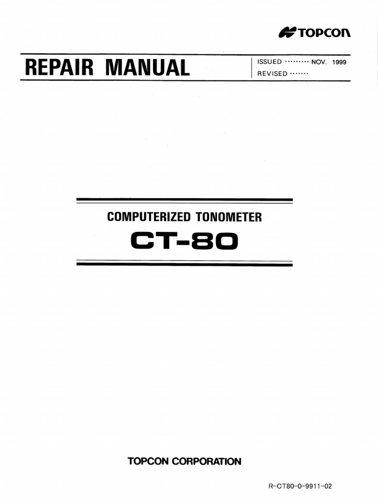 CT-80 RepairManual | PDF