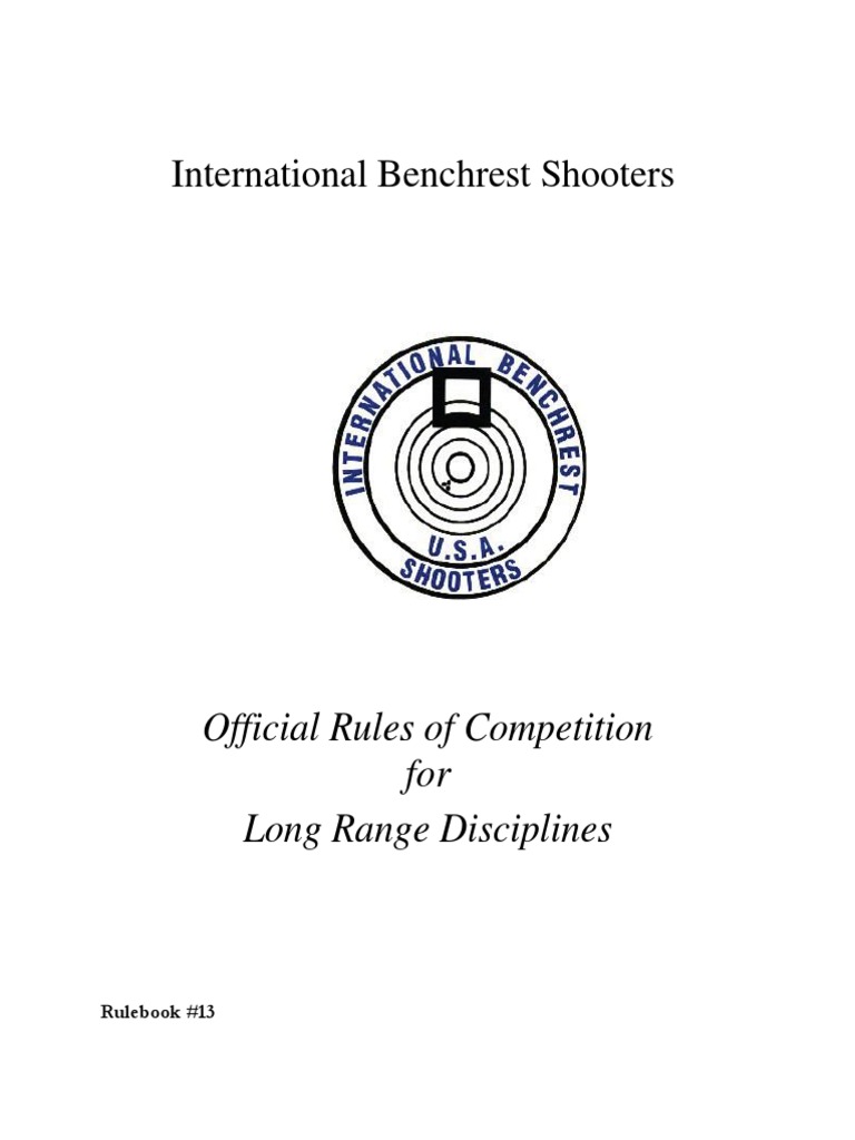 International Benchrest Shooters Long Range Rules Book | PDF | Referee ...