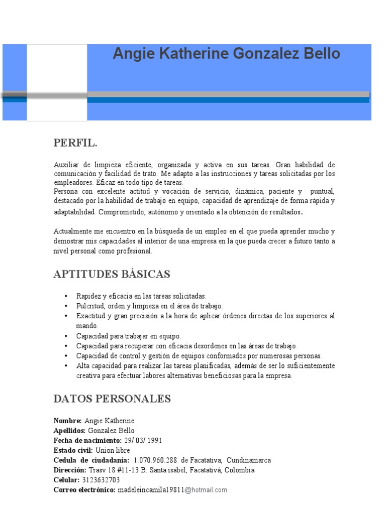 HV Angie Katherine | PDF